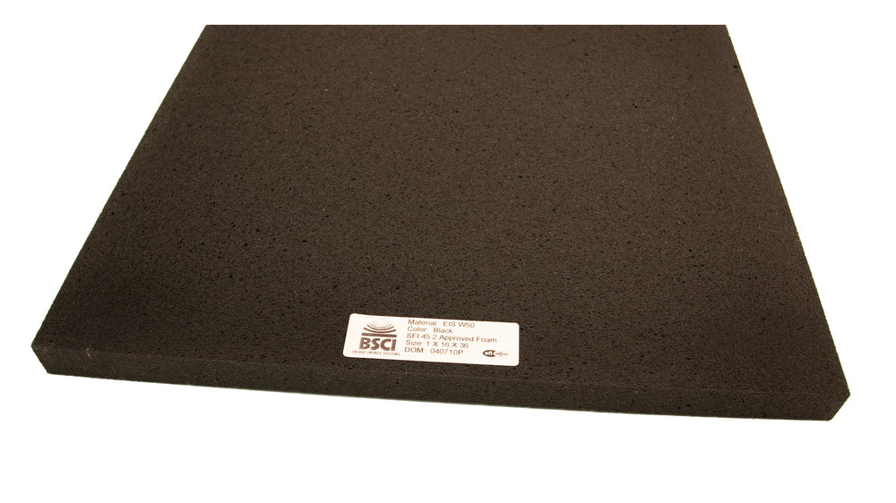 W18 Lightweight BSCI Flat Padding, SFI 45.2 Spec in Black, 38"x19"